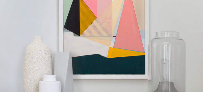 Styling One Artwork Three Ways With CB2 | Canvas: A Blog By Saatchi Art