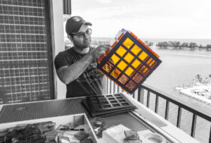New York: Fair Artist Richard Conti builds geometric 3D artworks from ...