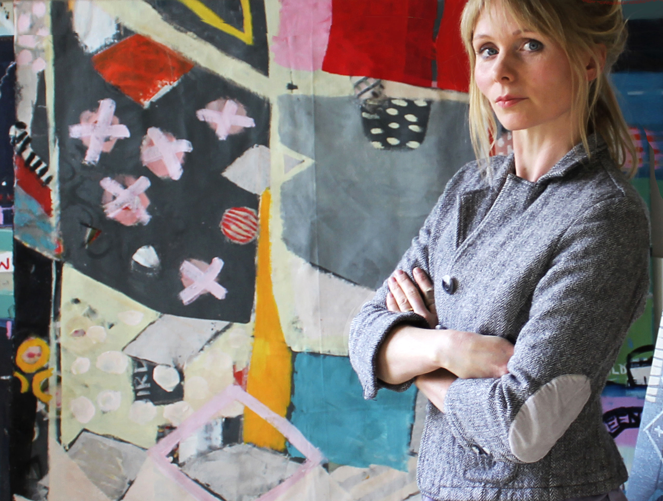 Anna Hymas Makes Her Mark in Red | Canvas: A Blog By Saatchi Art